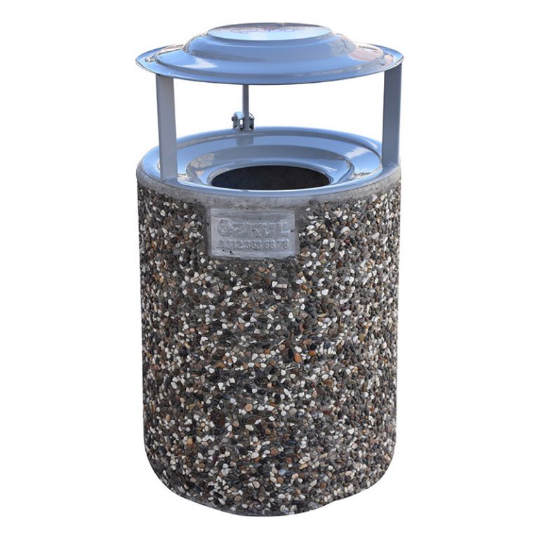 Concrete Dustbin & Litter Bins - Ozkul Tile