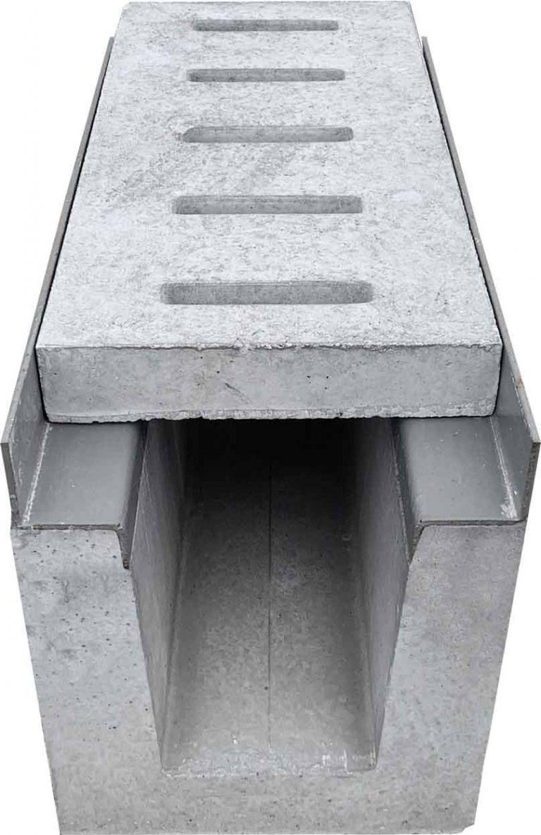 25x50x30 cm Precast Anchored Drainage Gutter - Ozkul Tile